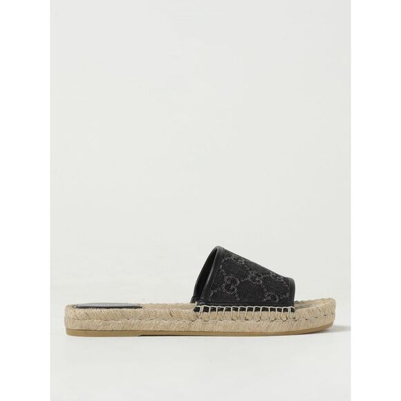 Gucci | Shoes | Gucci Flat Sandals Woman Black | Poshmark